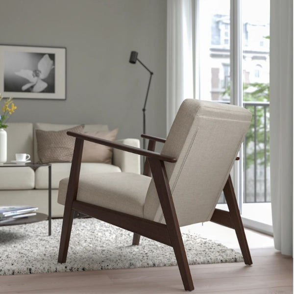 Beige Single Seater Arm Chair - Galleria Design